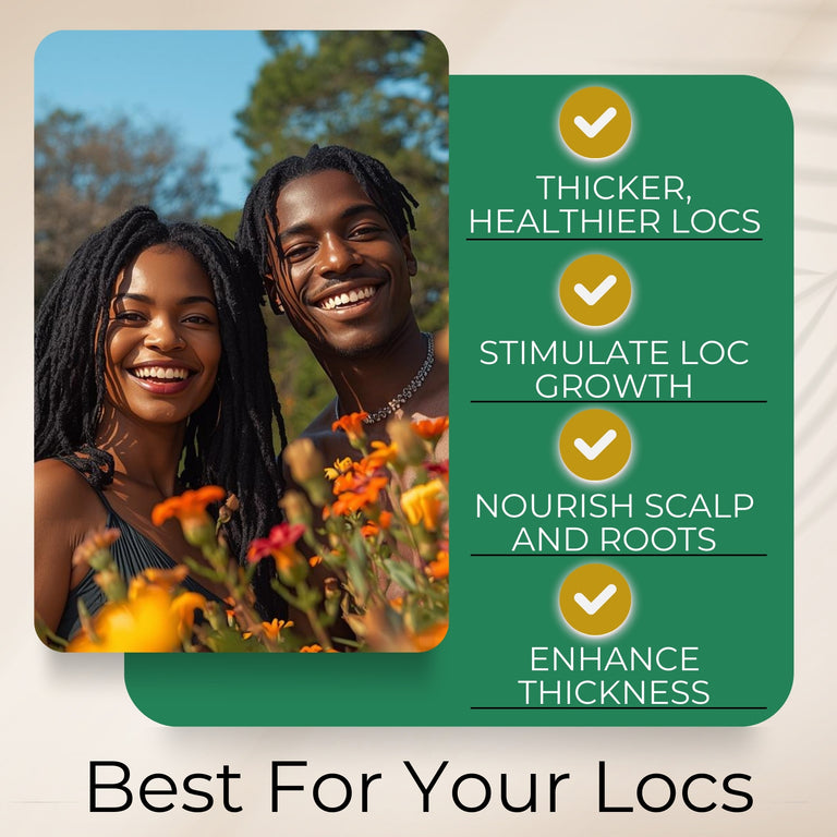 Loc Oil | Lightweight Nourishing Dreadlock Growth Oil for Locs & Scalp ...