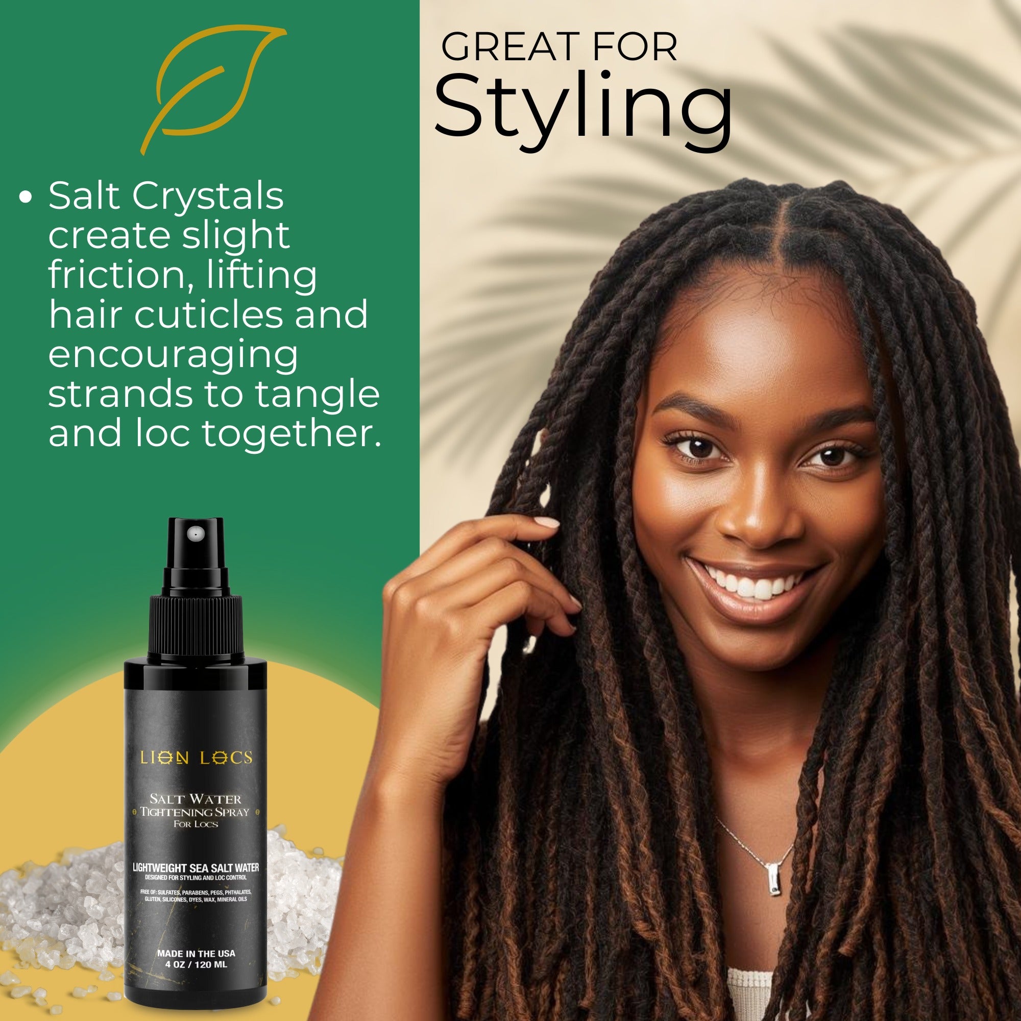 Sea Salt Spray | Starter Twist & Retwist Texturizing Hair Spray – Vegan ...